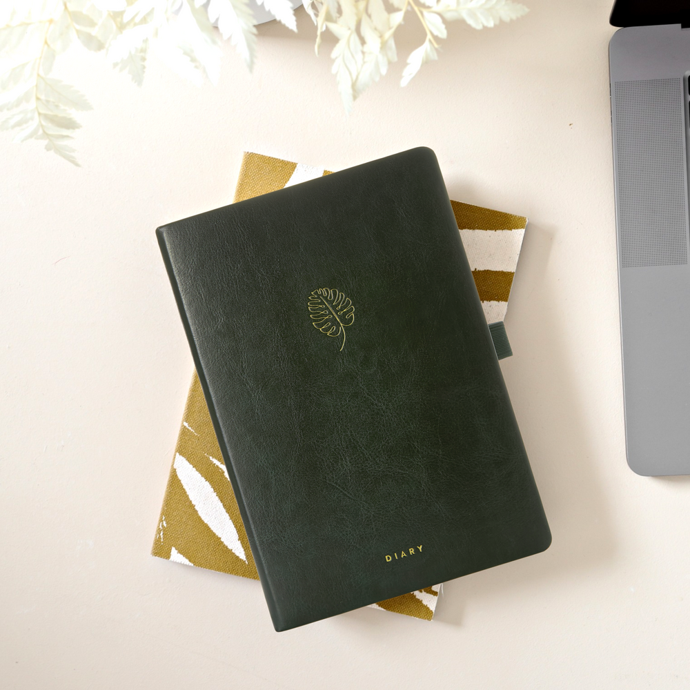 2026 Diary - Premium Day per Page A5 - Emerald